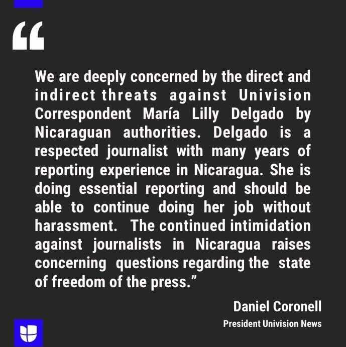 Univision's Statement on the Threats Against Univision Correspondent ...