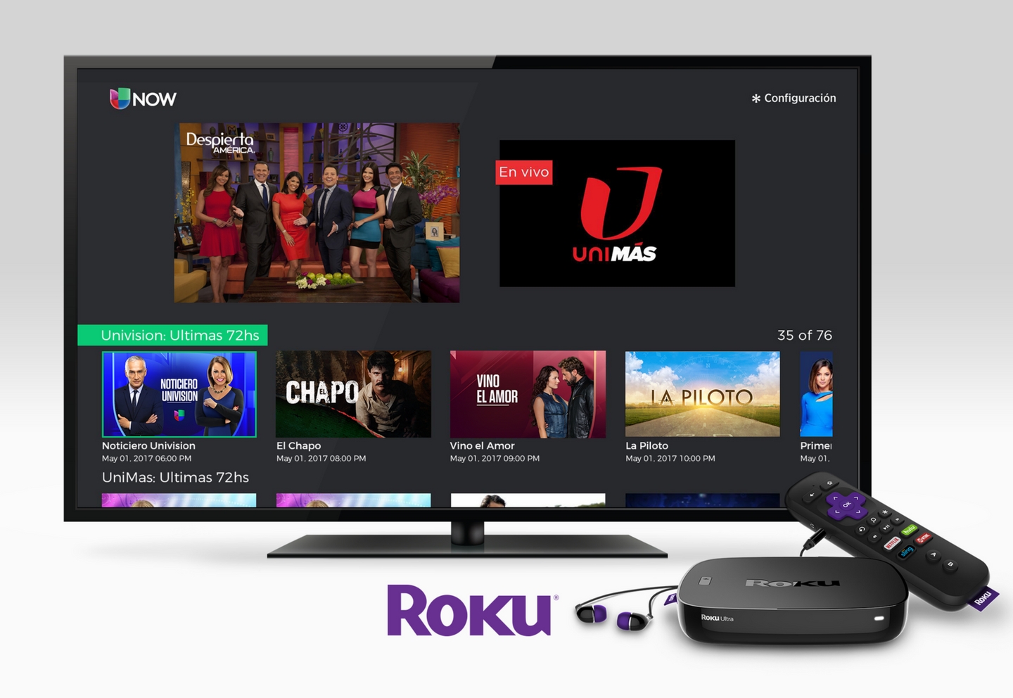 Multichannel: Univision Now App Lands on Roku - TelevisaUnivision