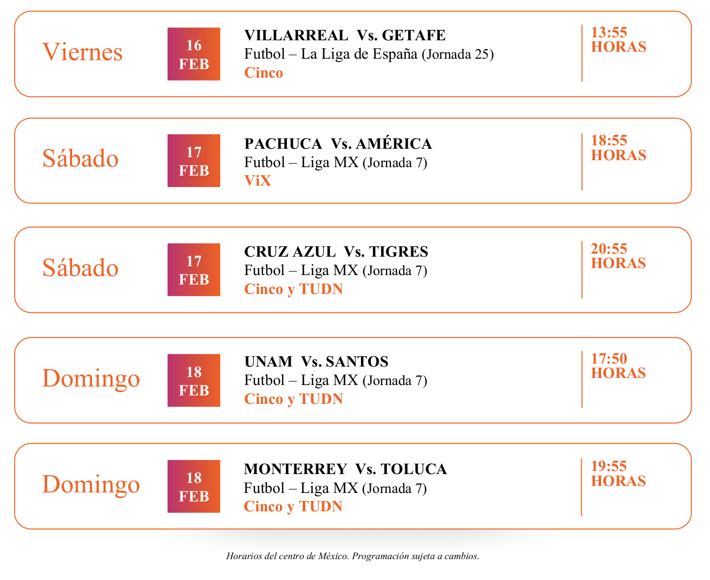 ¡Disfruta los mejores enfrentamientos de la Jornada 7 de la Liga MX ...